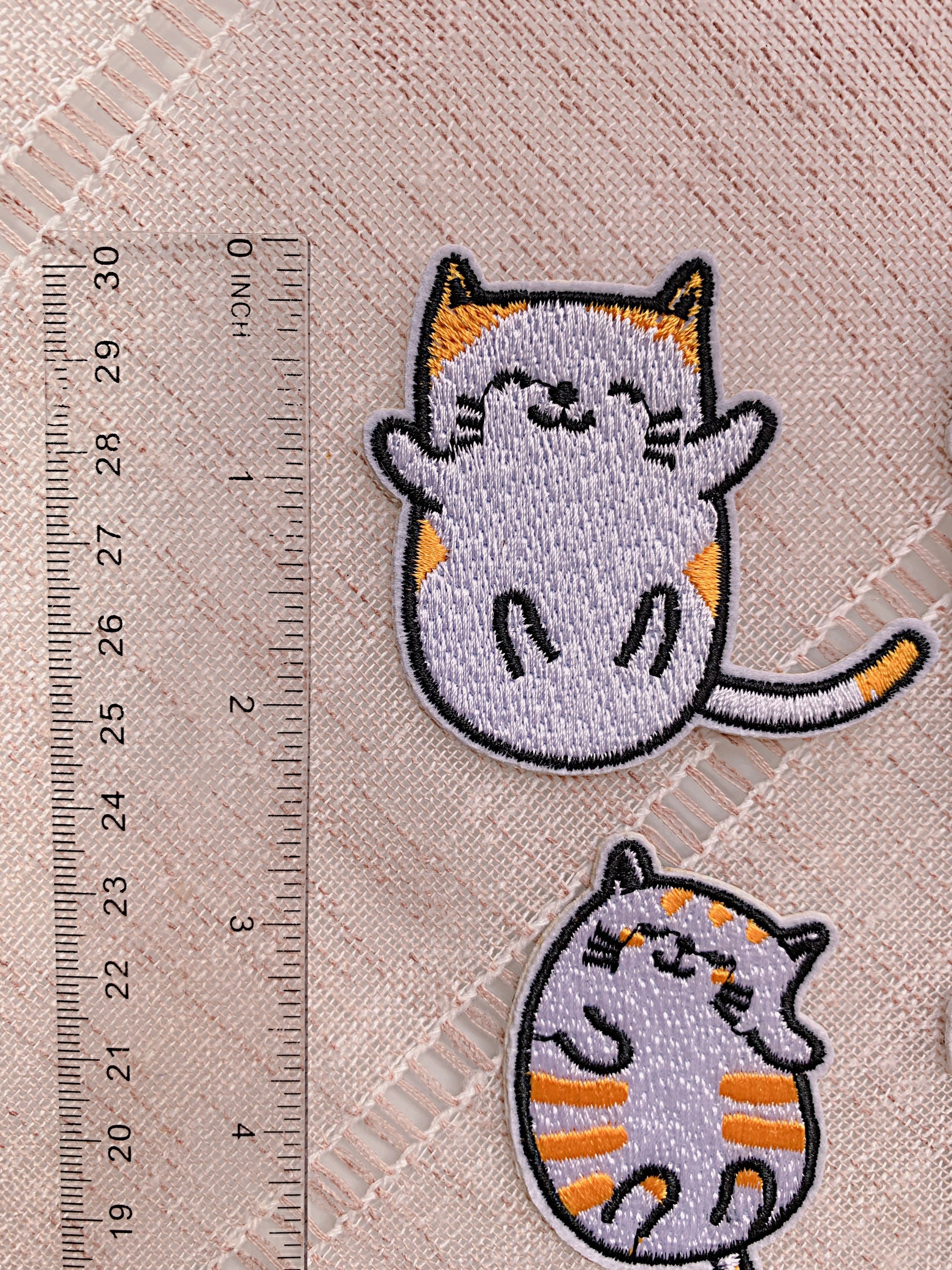 Cat Patch Iron on Patch Cute Patch Embroidered Cat Iron on - Etsy