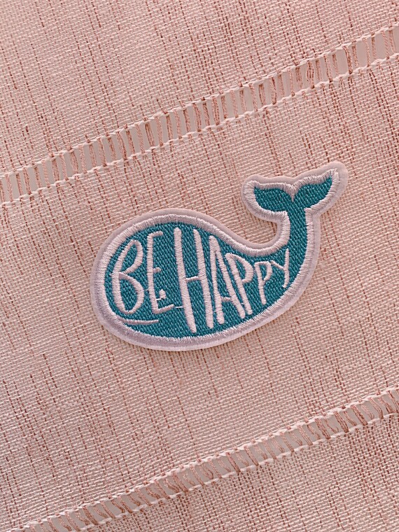 Be Happy Patch Iron on Patch Summer Patch Patch for Jacket - Etsy