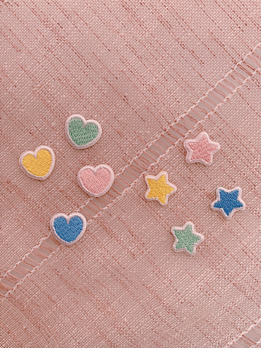 Adhesive Tiny Heart Patches Tiny Star Patch Patch for Hats Self ...