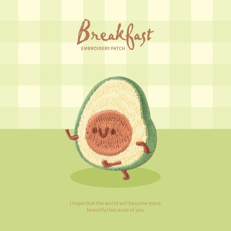 Avocado Patch Self Adhesive Patchiron on Patch Cute - Etsy