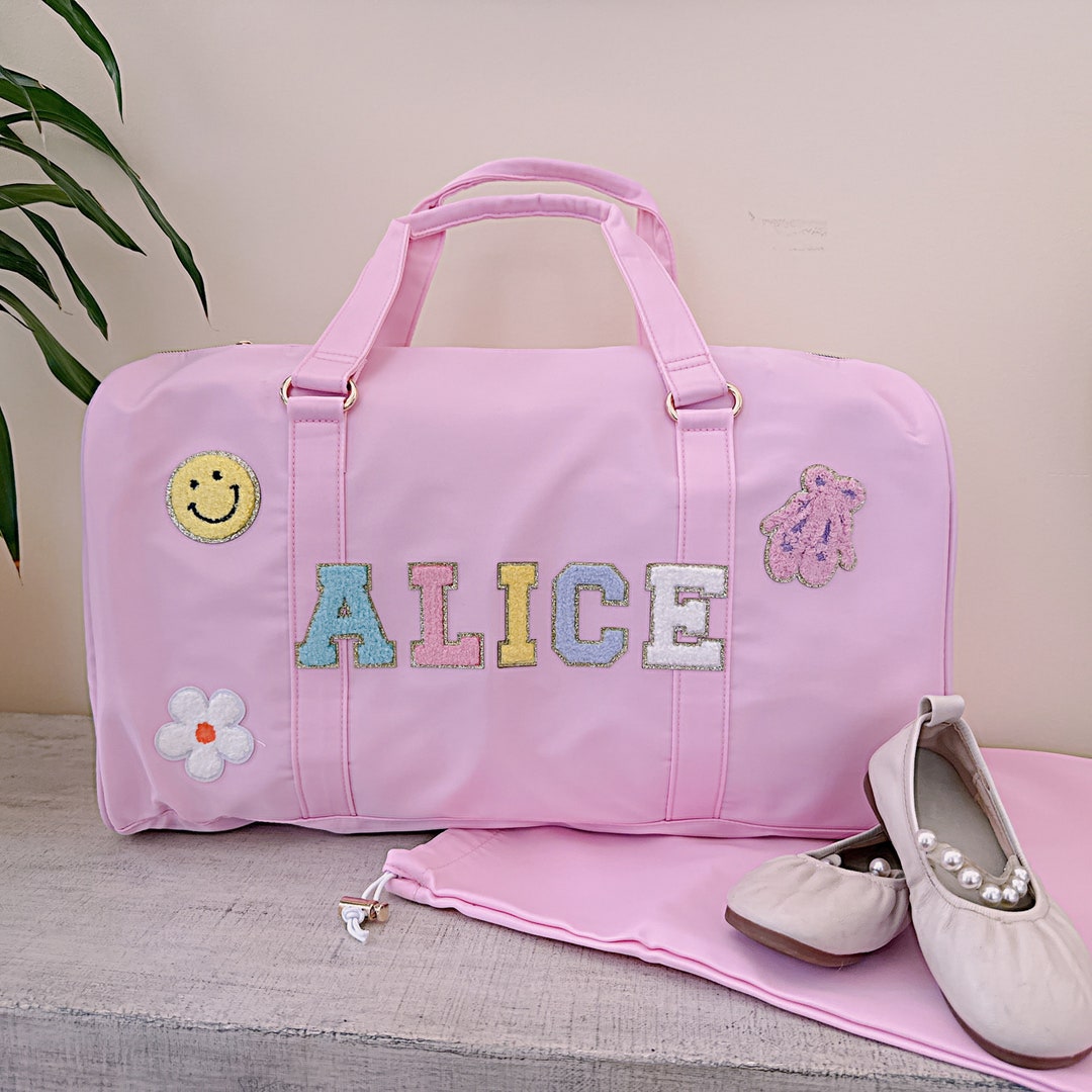 Personalized Dance Duffel Bag: Custom Patches, Ballet Recital Gift - Etsy