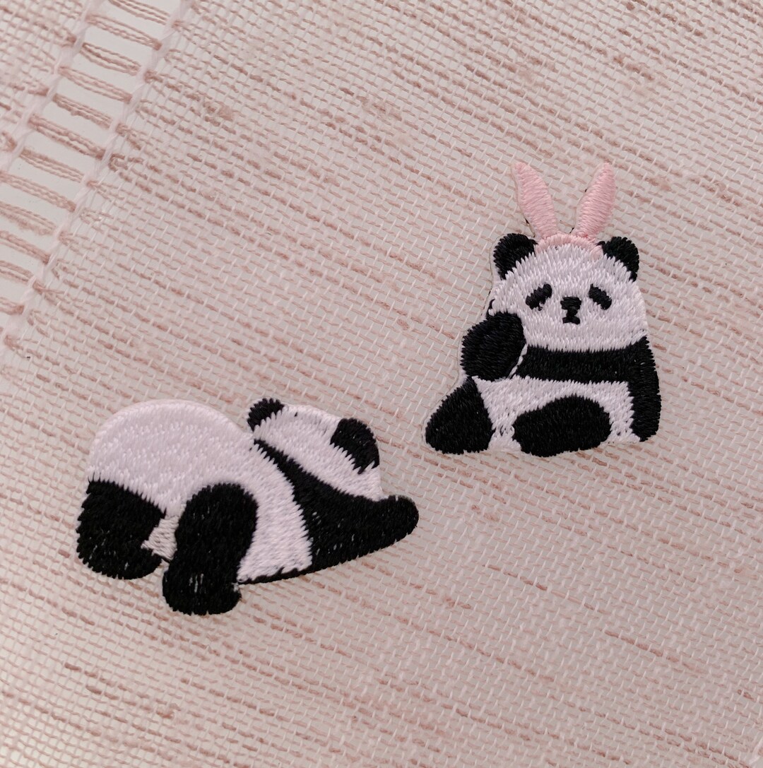 Panda Patch, Cute Patches, Self Adhesive Patch, Animal Patch, Diy ...