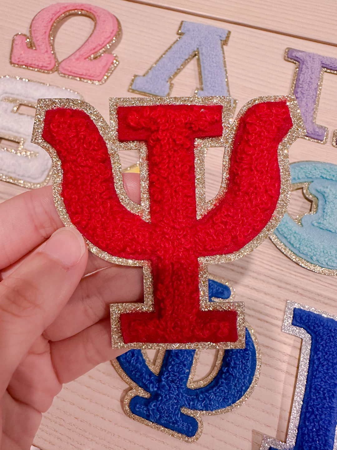 3 Inch Greek Letters | Sorority Letters | Chenille Greek Letters | Iron ...