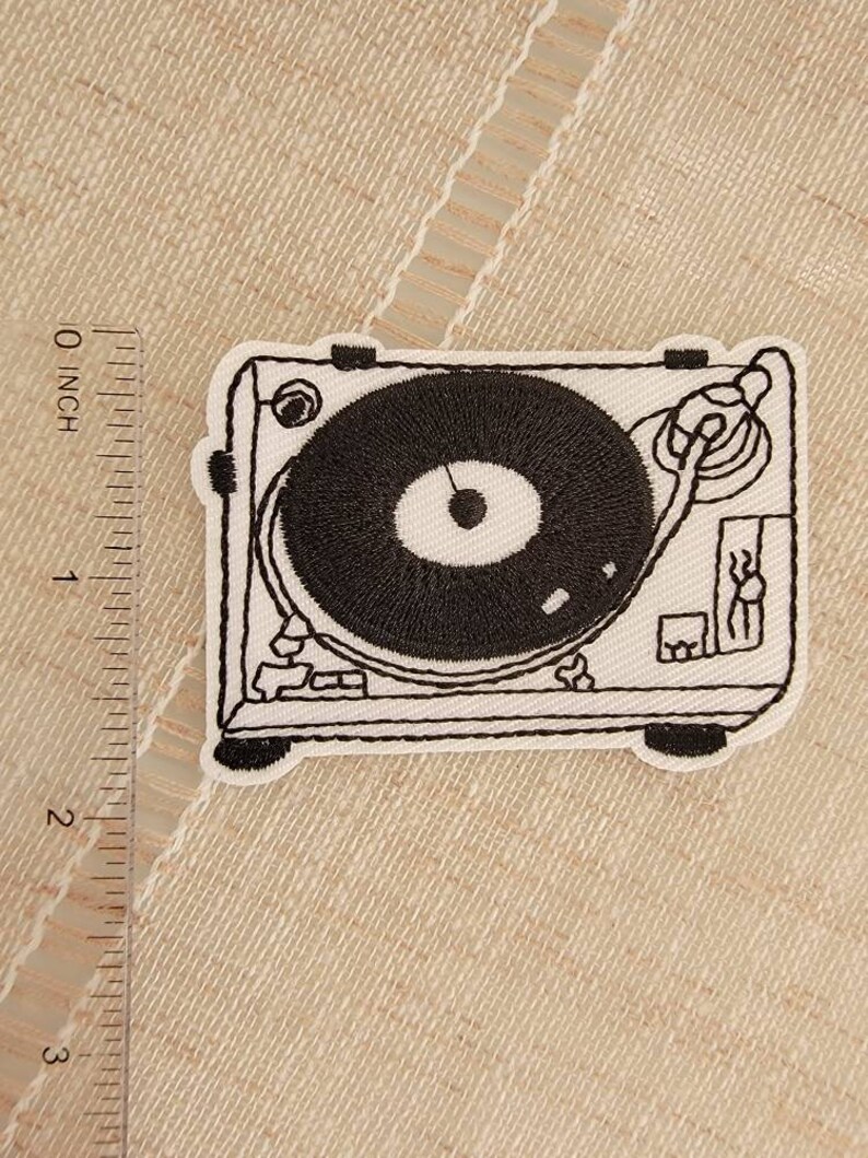 Music Patch Headphones Patch Iron on Patch Vinyl Recorder - Etsy