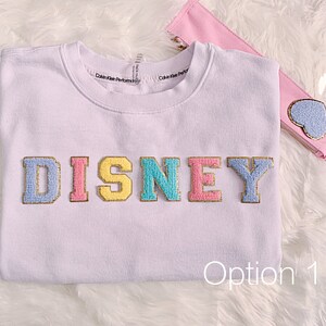 2.35 Inch Disney Patches Disney Letter Patch Chenille - Etsy