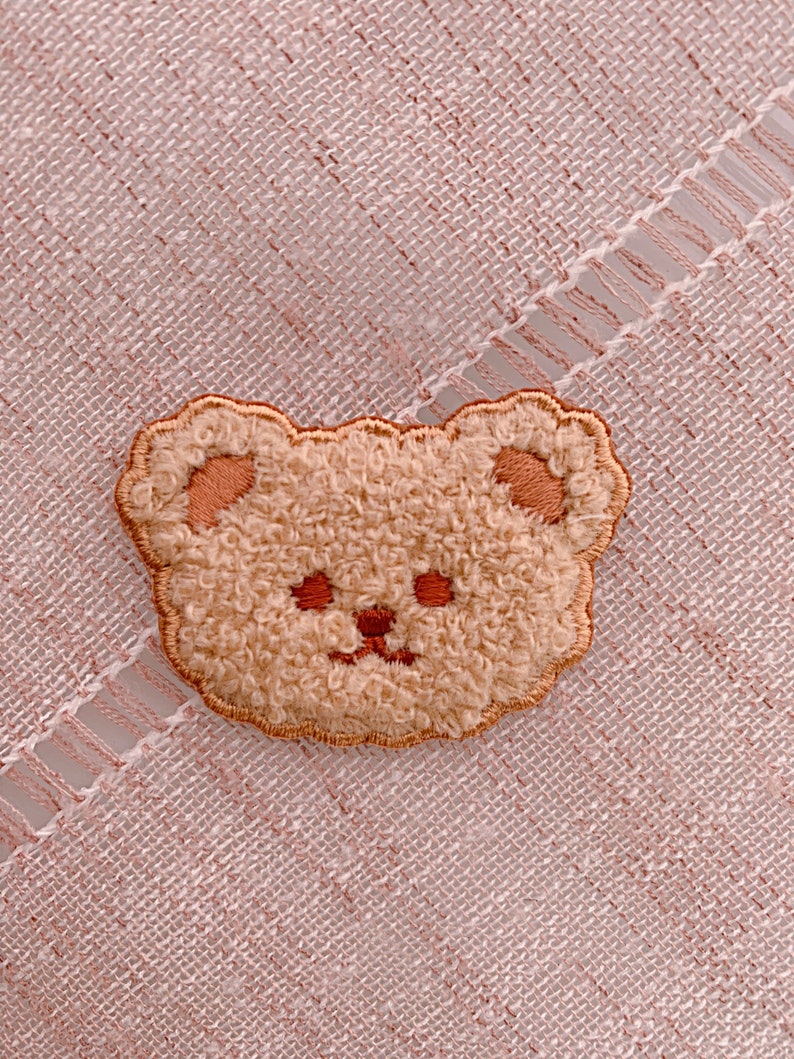 Bear Patch Fluffy Patch Self Adhesive Patch Cute Patch DIY - Etsy