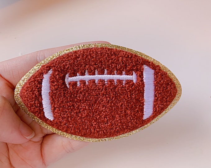 Chenille Football Applique Patch Letterman Jacket Sports - Etsy