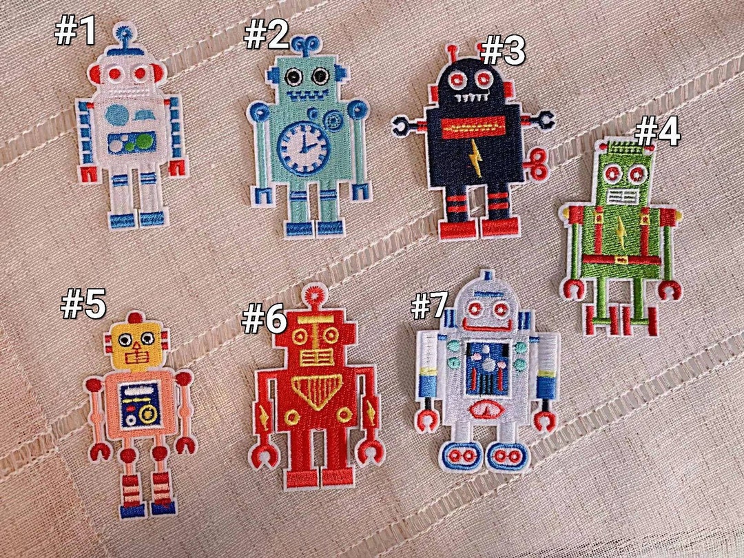 Robot Patch Droid Iron on Patch Machine Patch Patch for - Etsy