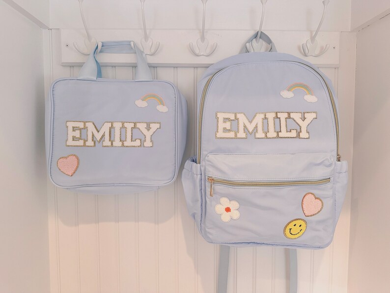 Personalized Nylon Backpack With Patches: Back to School Gift - Etsy