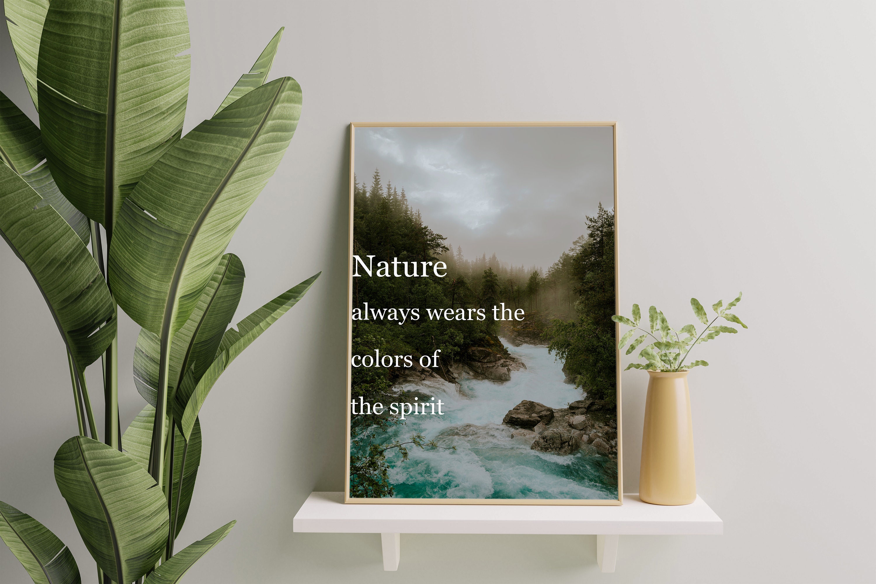 Nature Art , Printable Wall Art , Motivational Poster , Colorful Wall ...