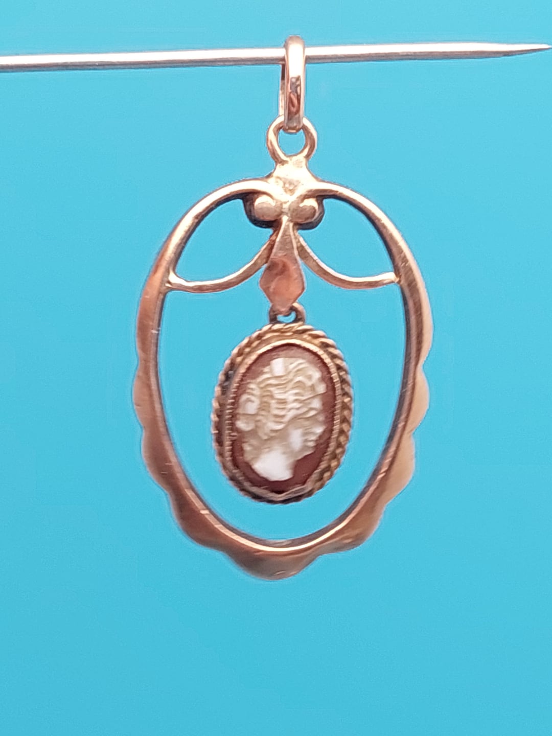 Antique 333 Gold Pendant With Carnelian Gem Gold Pendant Jewelry - Etsy