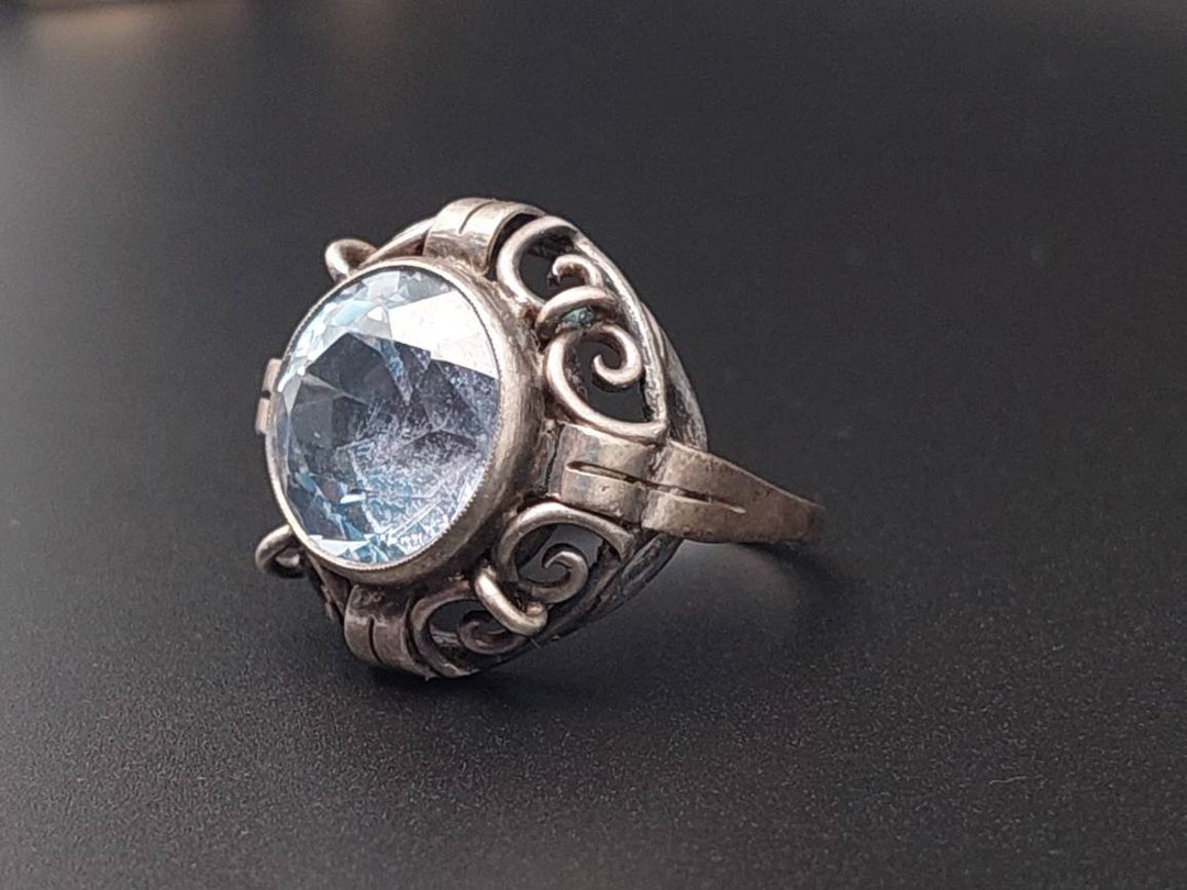 Antique 835 Silver Ring Antique Jewelry Art Nouveau Ring Gr 16 - Etsy