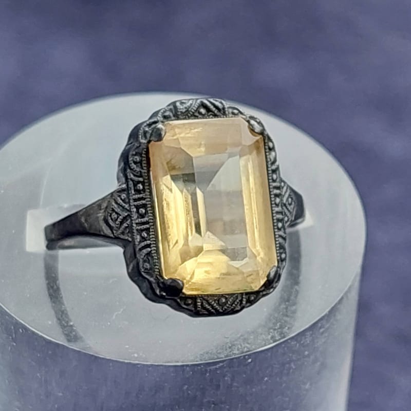 Antique Silver Ring - Etsy