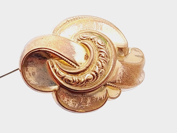 Antique Biedermeier double brooch with rocailles and … - Gem