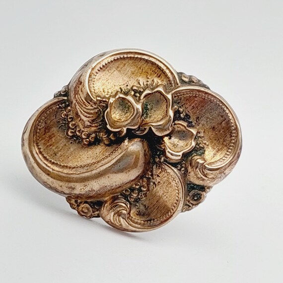 Antique Biedermeier double brooch with rocailles and … - Gem