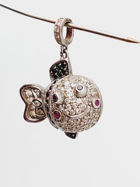 Nostalgic 925 silver pendant fish charm charm bracele… - Gem