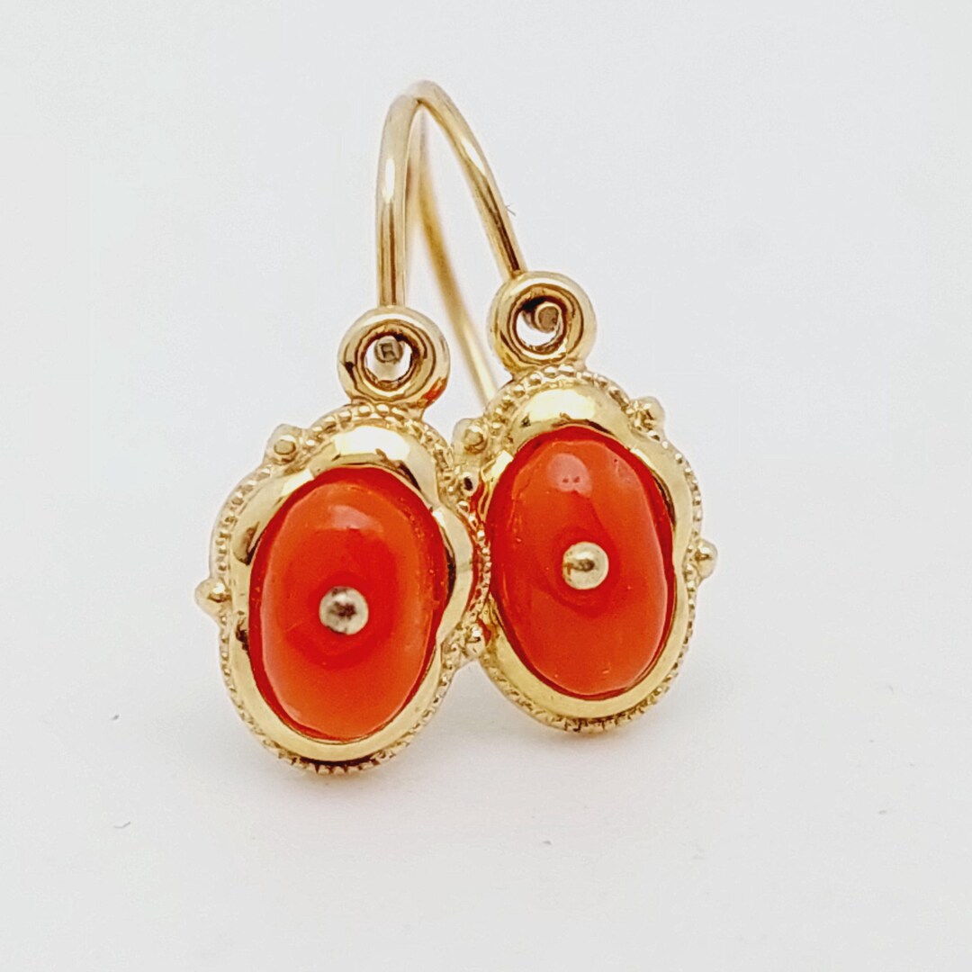 Biedermeier Style Gold AM Double Earrings Earrings Hanging Earrings #34 ...