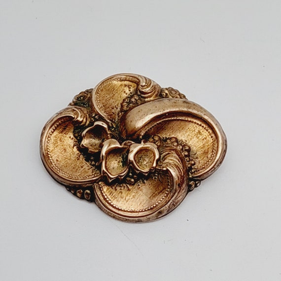 Antique Biedermeier double brooch with rocailles and … - Gem