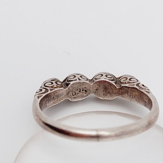 Art Nouveau Antique 835 Silver Ring Antique Silver Ri… - Gem