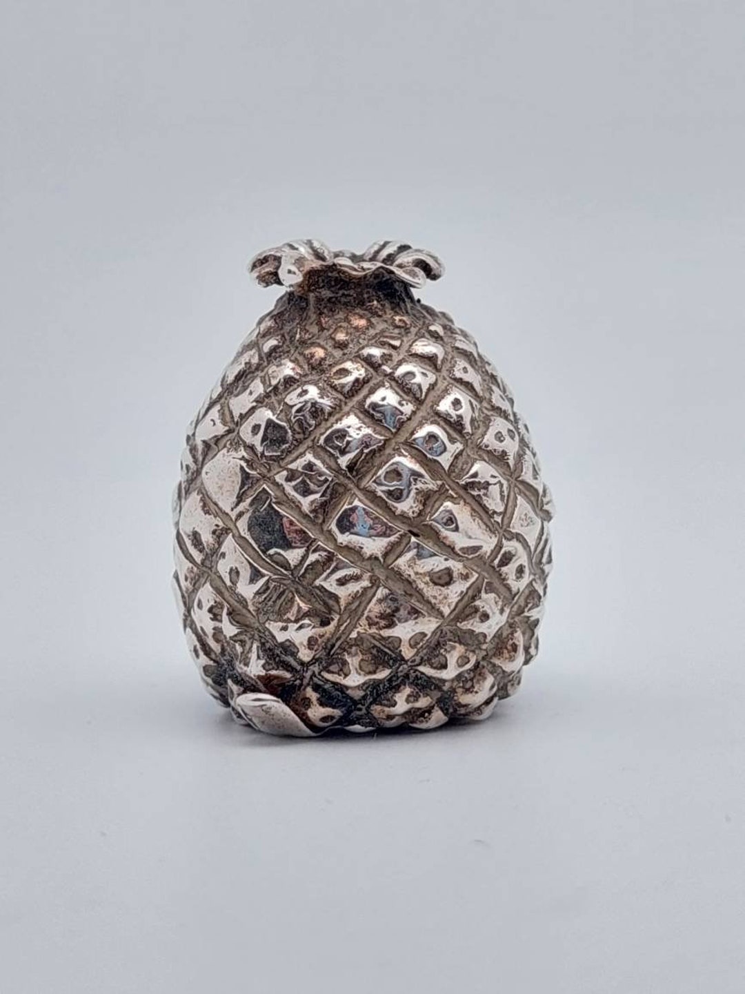 Antique 800 Silver Pill Box Pineapple Pill Box Pill Box - Etsy