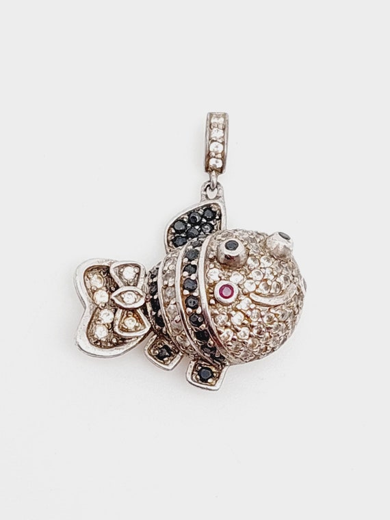Nostalgic 925 silver pendant fish charm charm bracele… - Gem