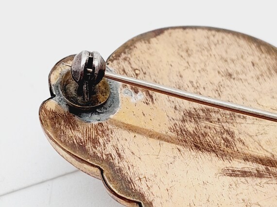 Antique Biedermeier double brooch with rocailles and … - Gem