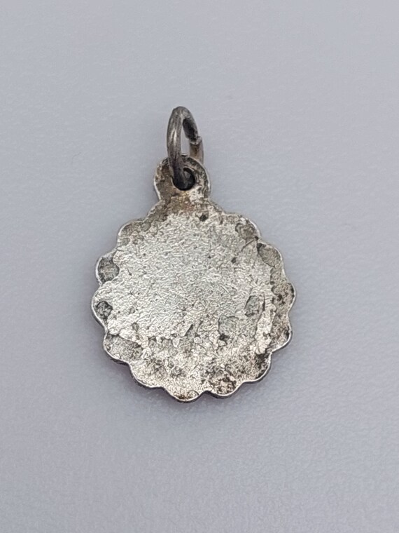 Antique Silver Art Nouveau Pendant Enamel Angel Charm… - Gem