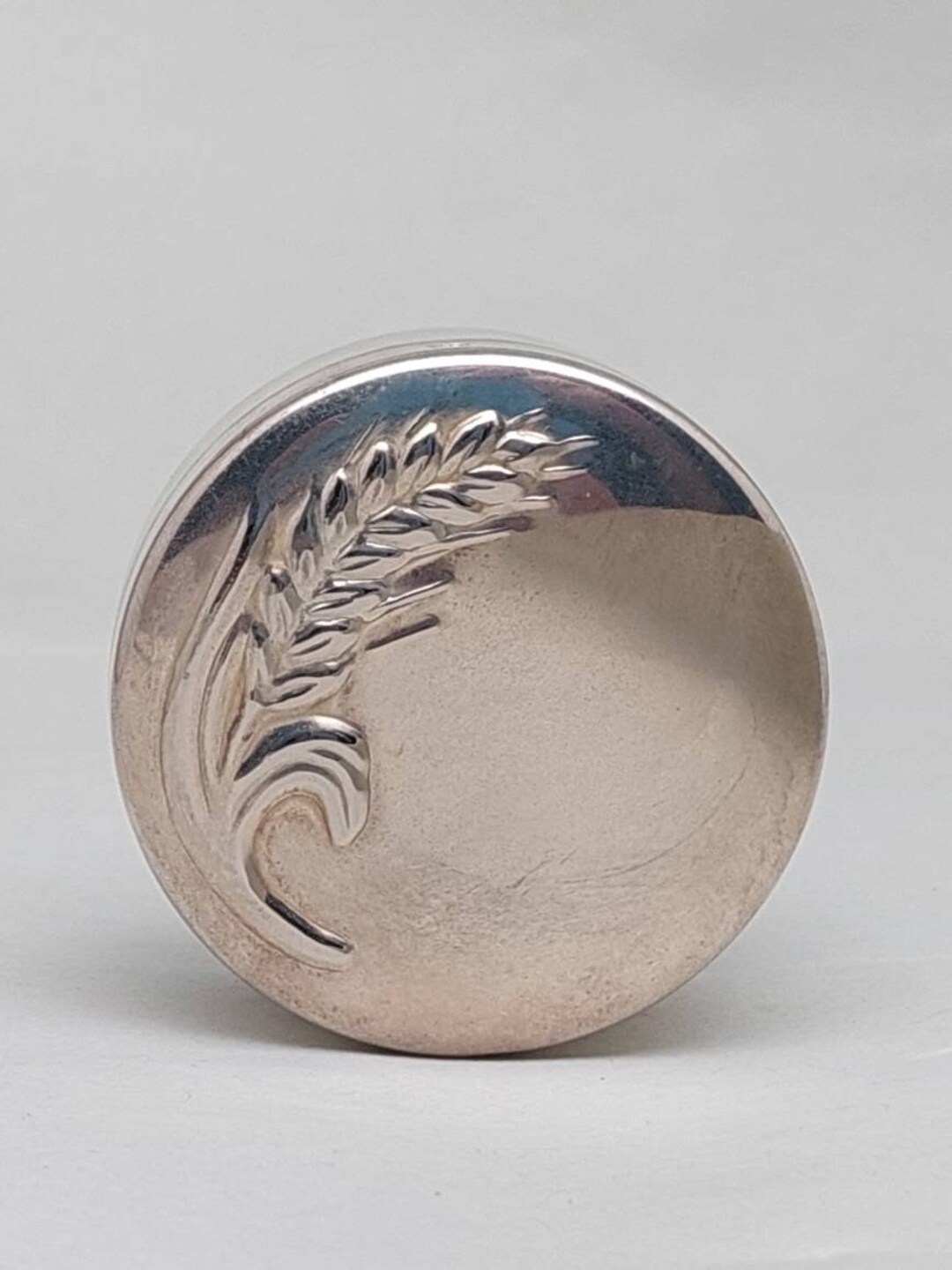 Nostalgic 800 Silver Tin Pill Box Flower Decor Pill Box Tin for Pills ...