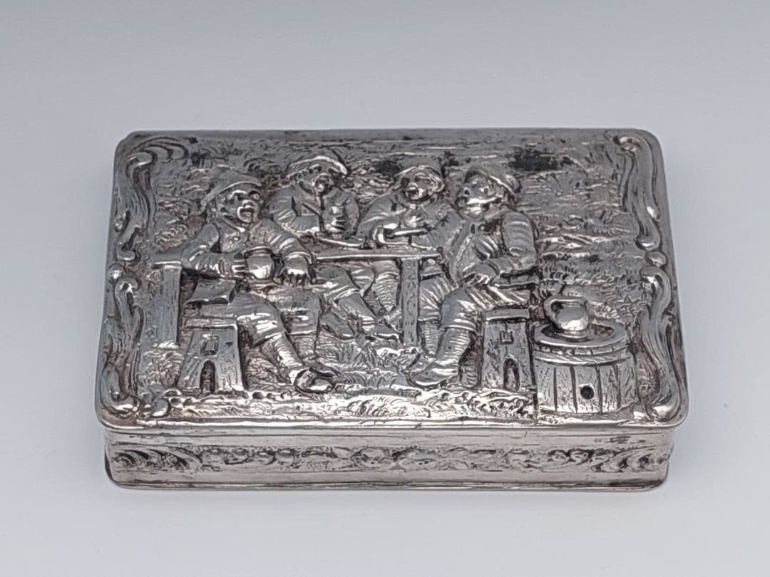 Antique Solid 800 Silver Tin Pill Box Pub Pill Box Tin for Pills - Etsy
