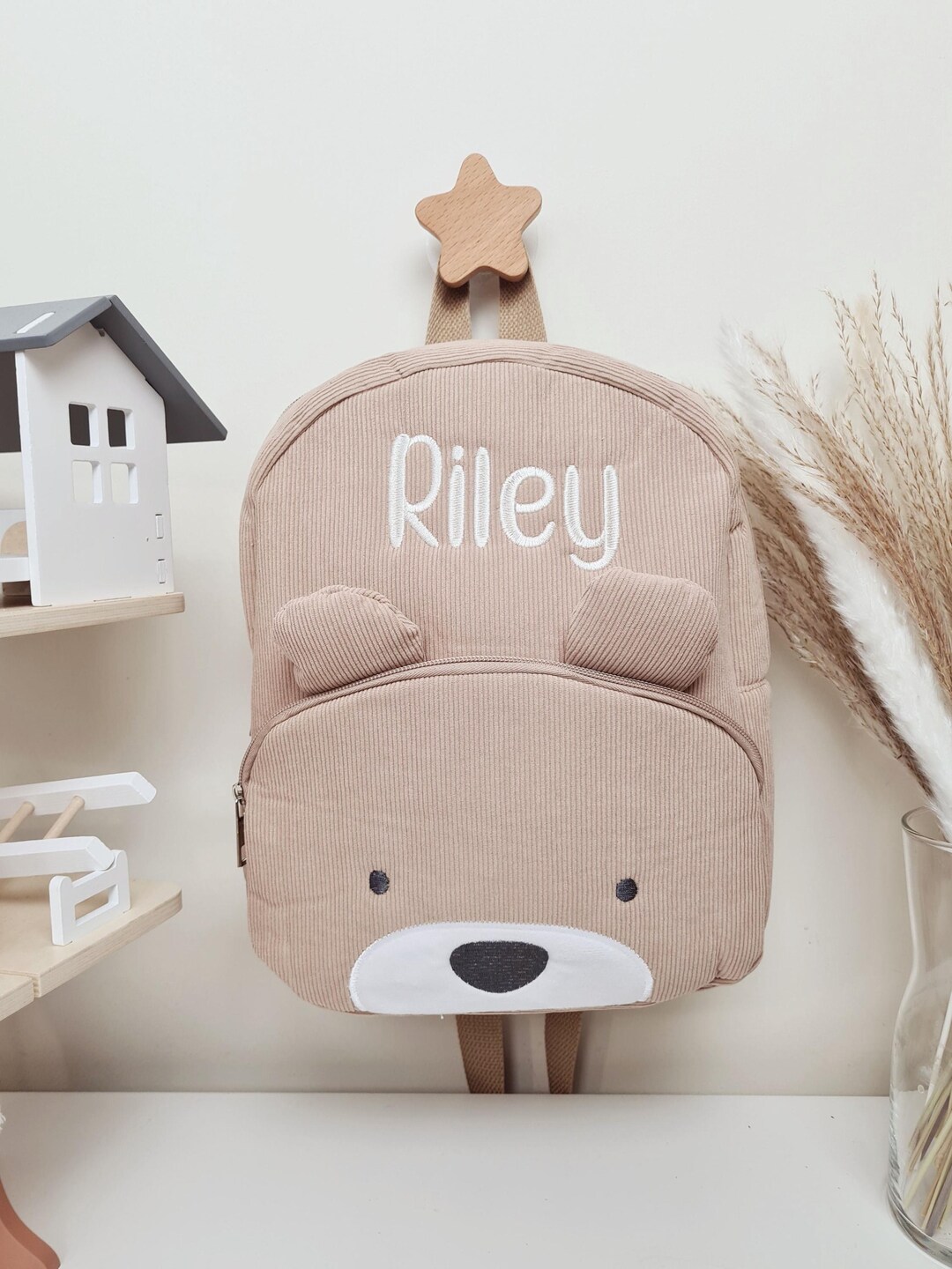 Personalised Nursery Backpack for Kids Aged 1 - 5, Custom Embroidered ...
