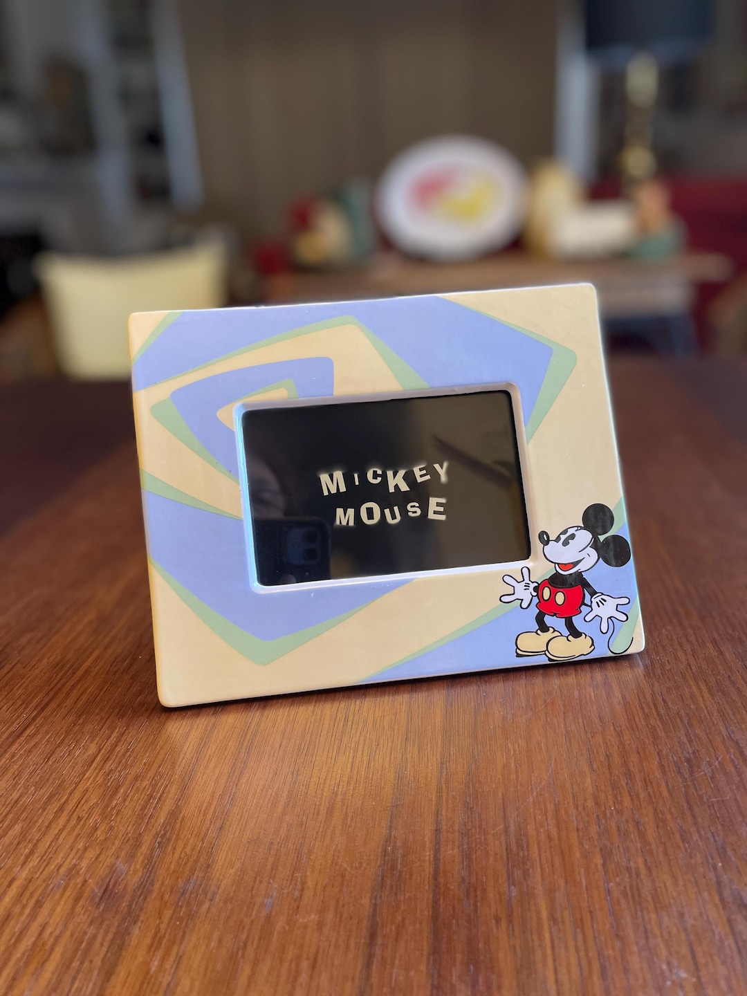 Vintage Charpénte Disney Mickey Mouse Ceramic Picture Photo Frame - Etsy