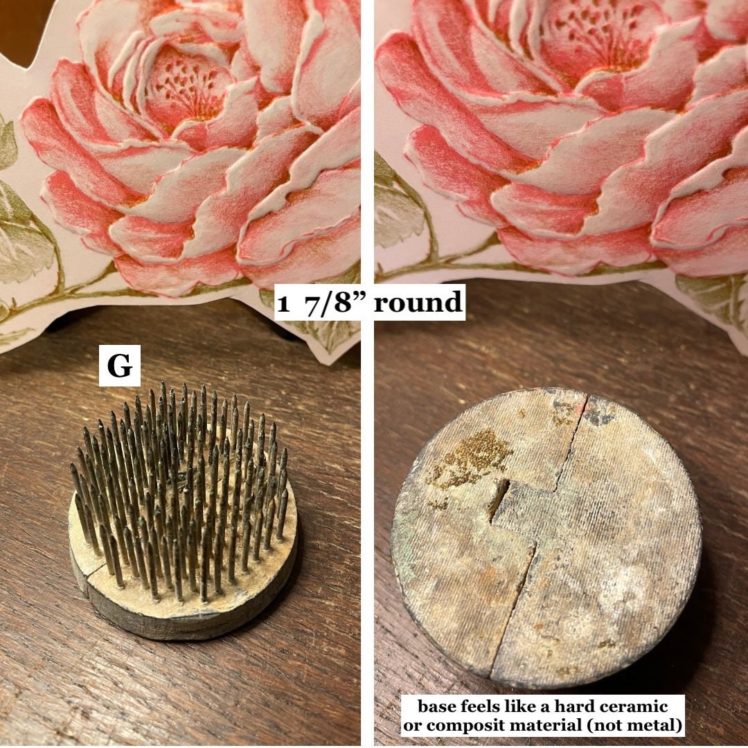 Vintage Pin Needle Flower Frogs Floral Arrangers Holders - Etsy