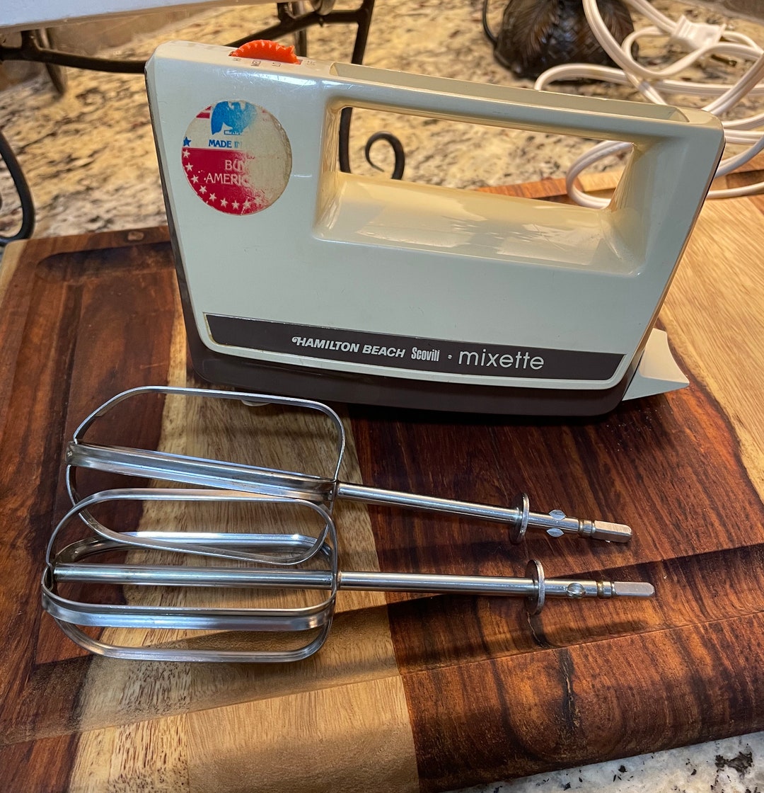 Vintage Working Hamilton Beach Scovill Mixette 3-speed Hand Mixer 1970s ...
