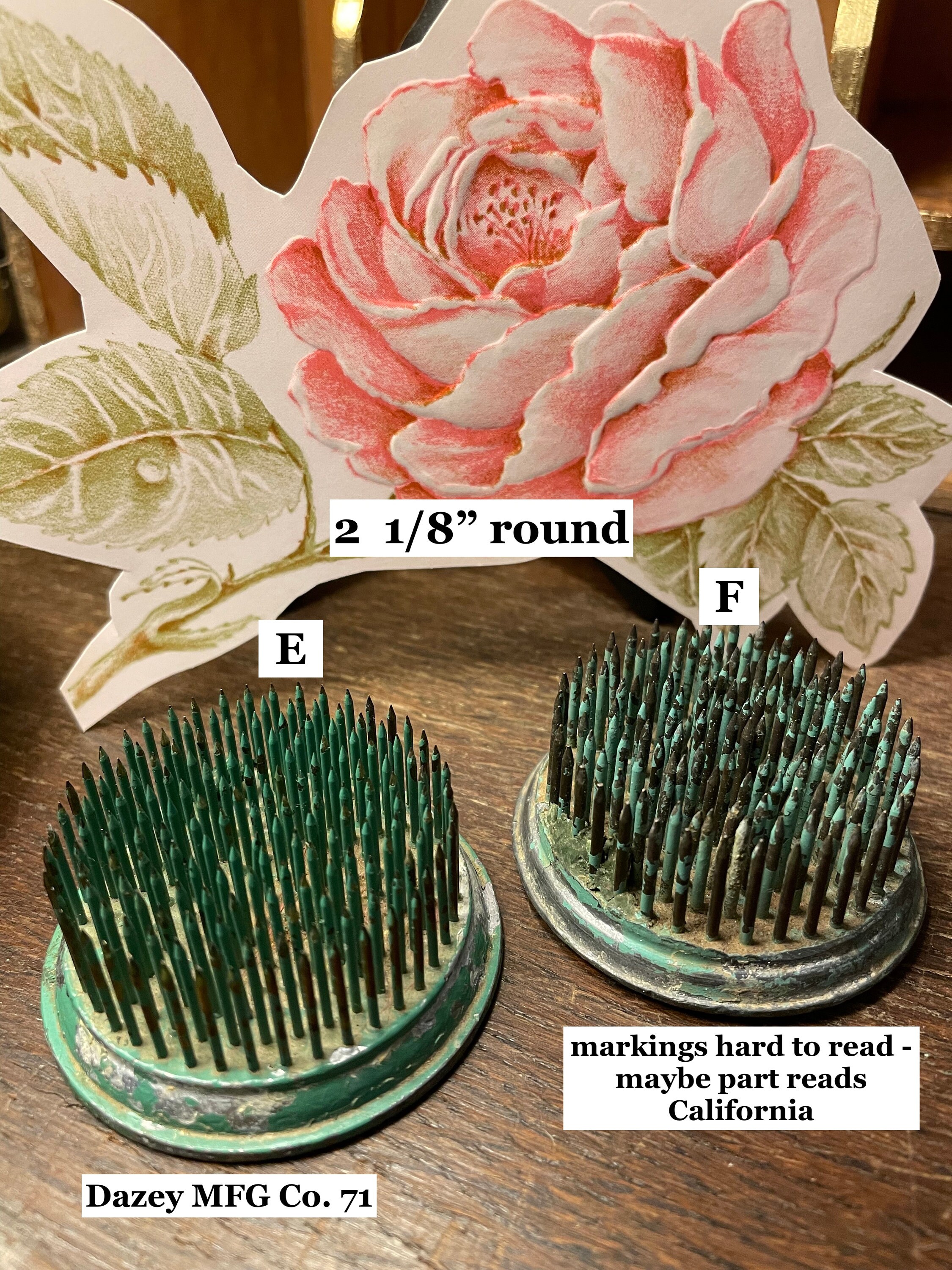Vintage Pin Needle Flower Frogs Floral Arrangers Holders - Etsy