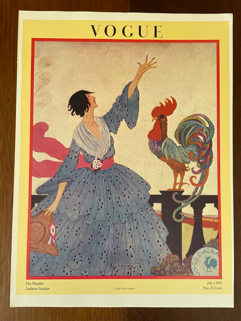 Vintage Vogue Cover Posters From Vogue Poster Book Unframed - Etsy