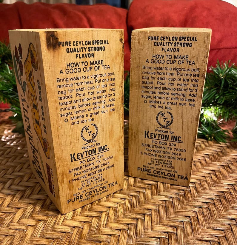 Vintage Strawberry & Raspberry Ceylon Tea Wood Crate Boxes - Etsy