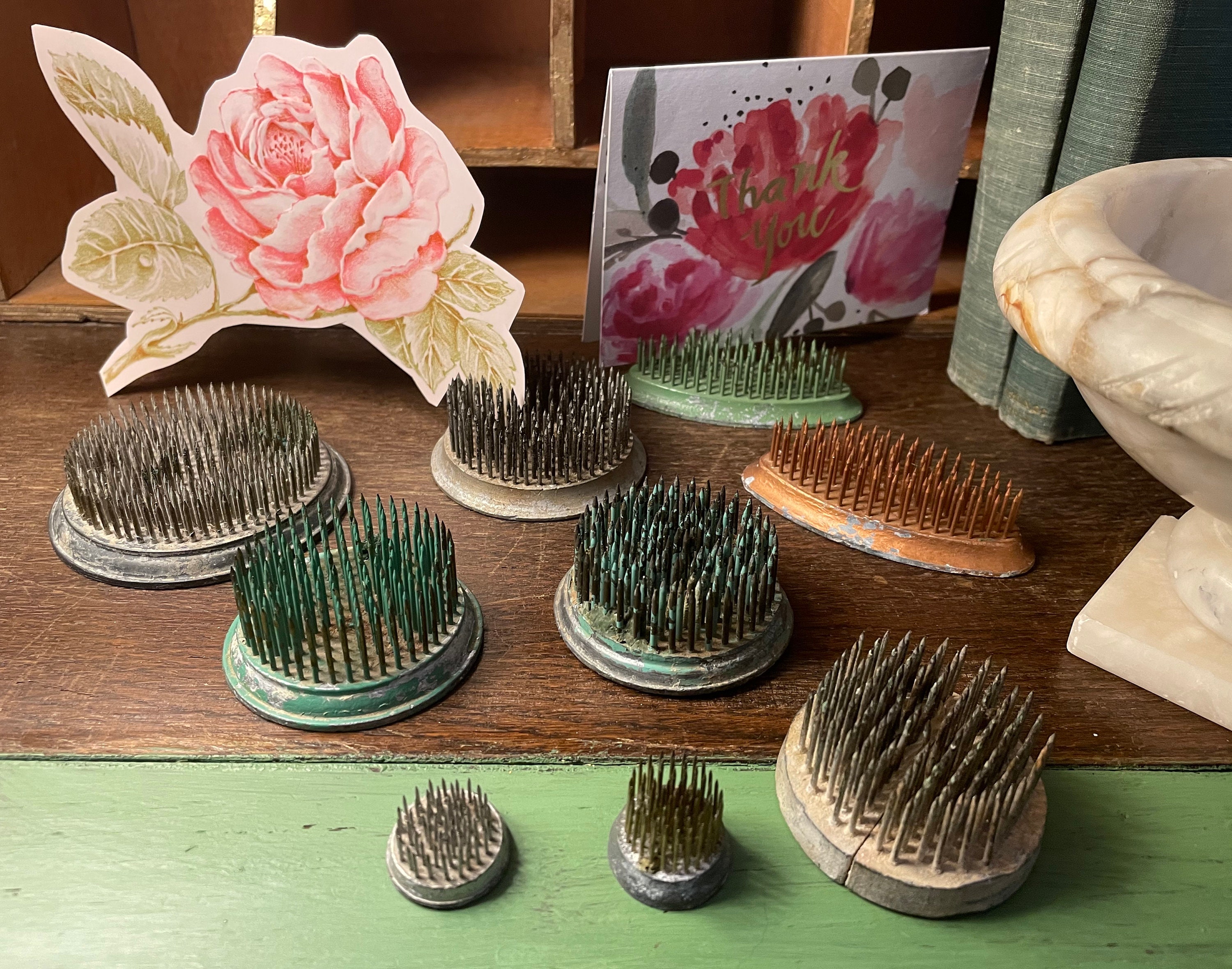 Vintage Pin Needle Flower Frogs Floral Arrangers Holders - Etsy