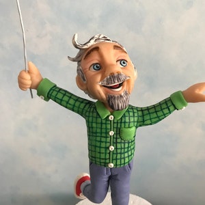 Happy Old Man/ Fondant Cake/gift,happy Birthday,/baby Shower /cartoons ...