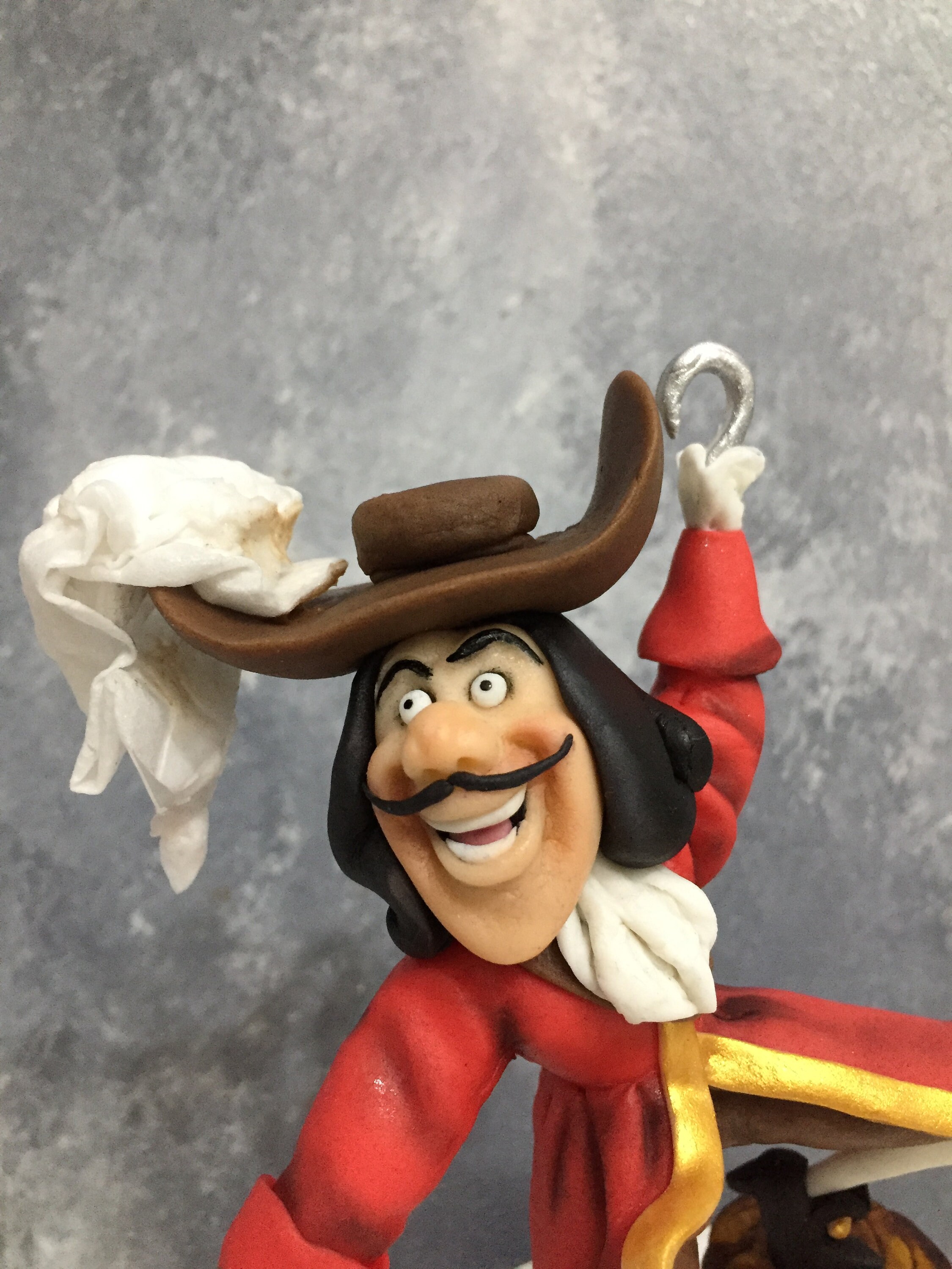 Captain Hook Peter Pan / Cake Topper, Birthday Party / Cake Decoration ...