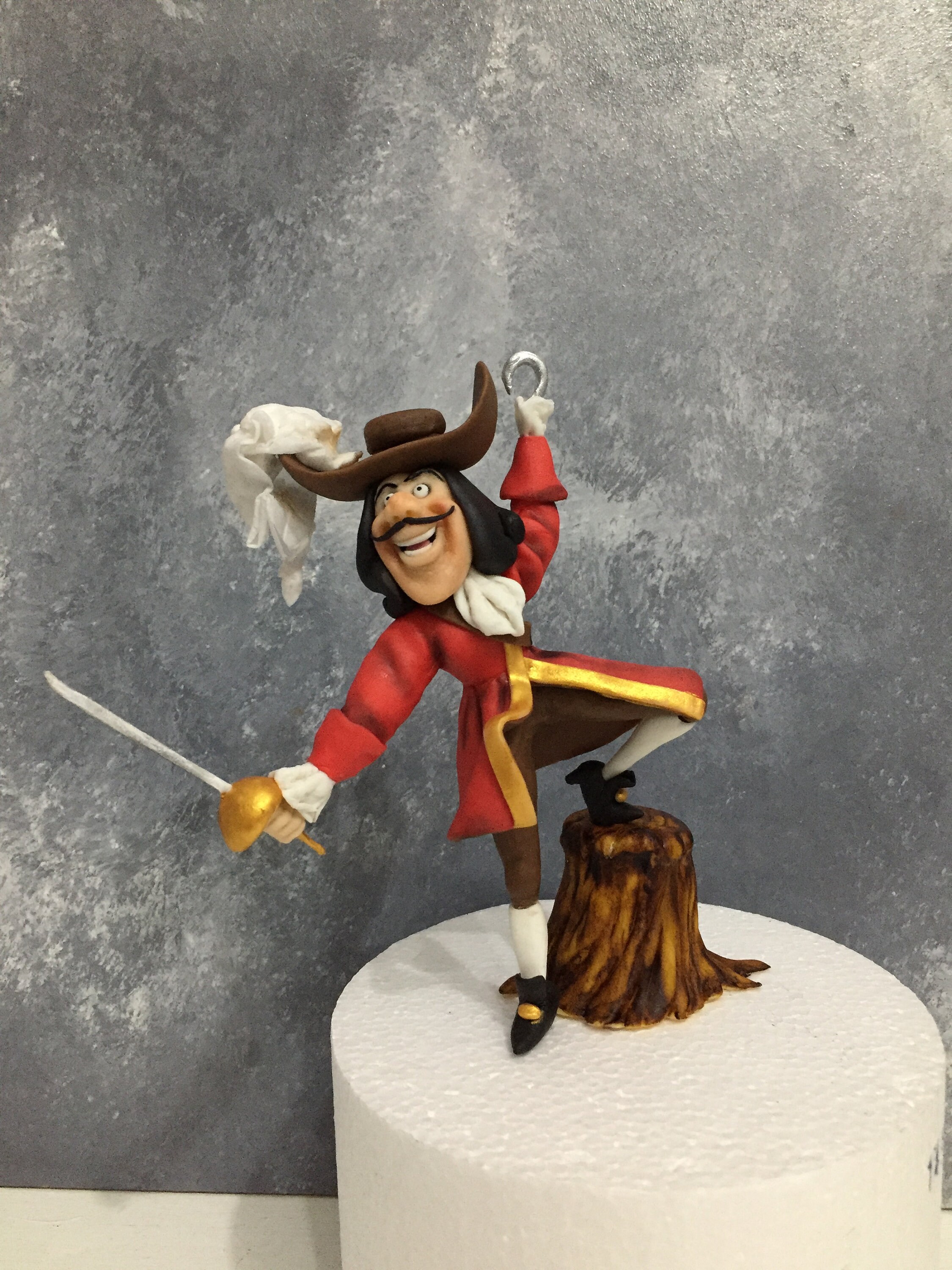 Captain Hook Peter Pan / Cake Topper, Birthday Party / Cake Decoration ...