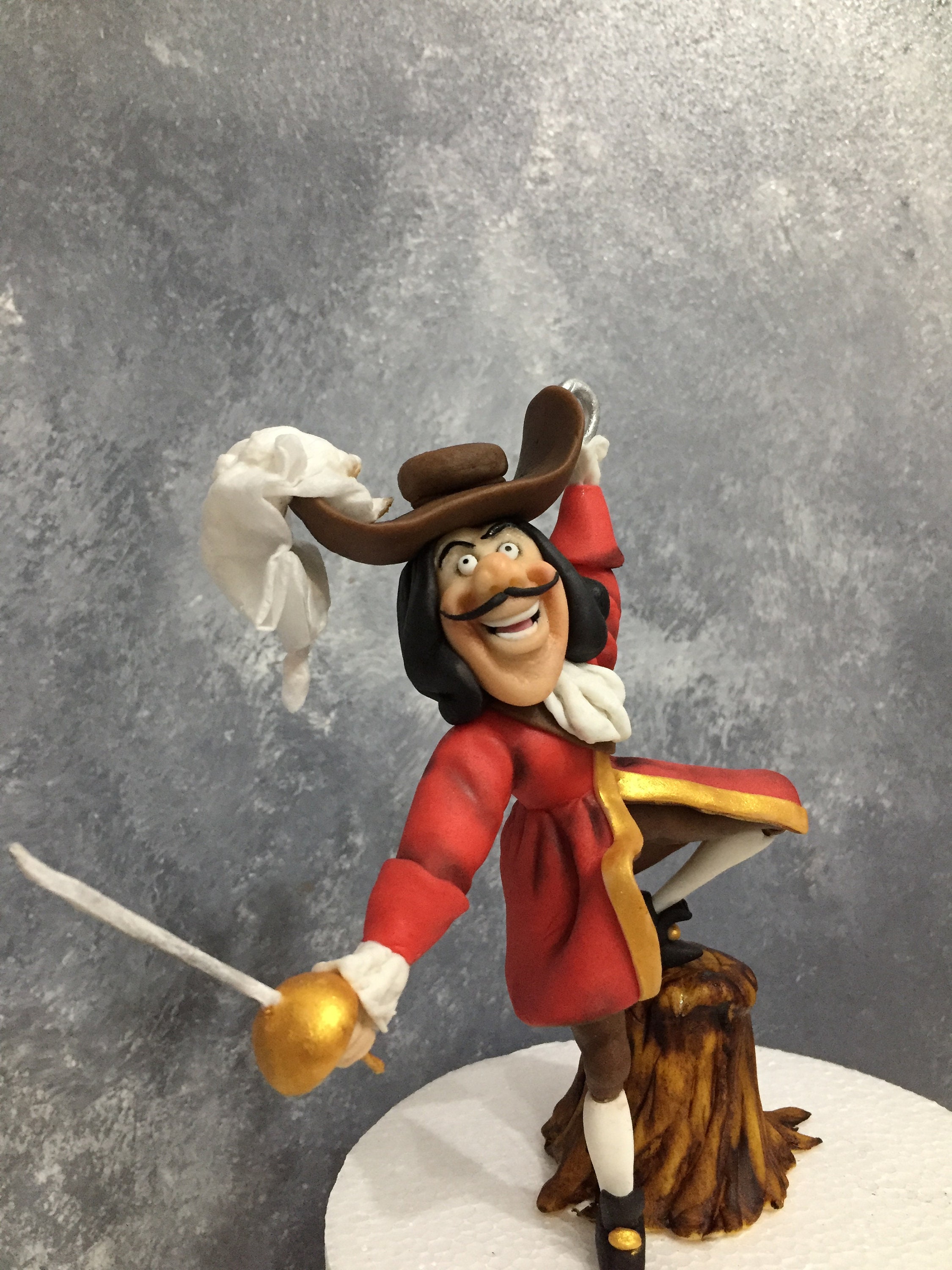 Captain Hook Peter Pan / Cake Topper, Birthday Party / Cake Decoration ...