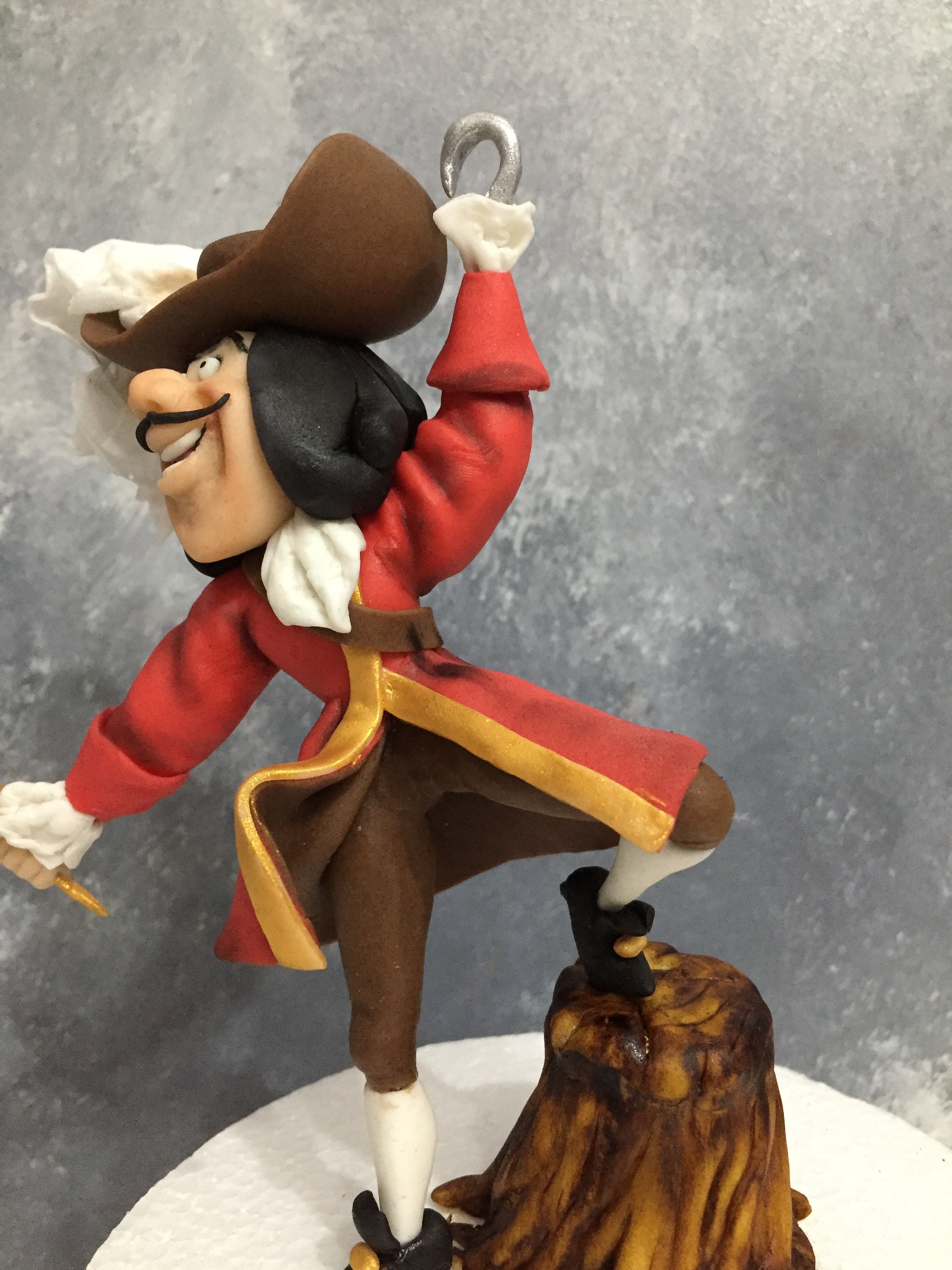 Captain Hook Peter Pan / Cake Topper, Birthday Party / Cake Decoration ...
