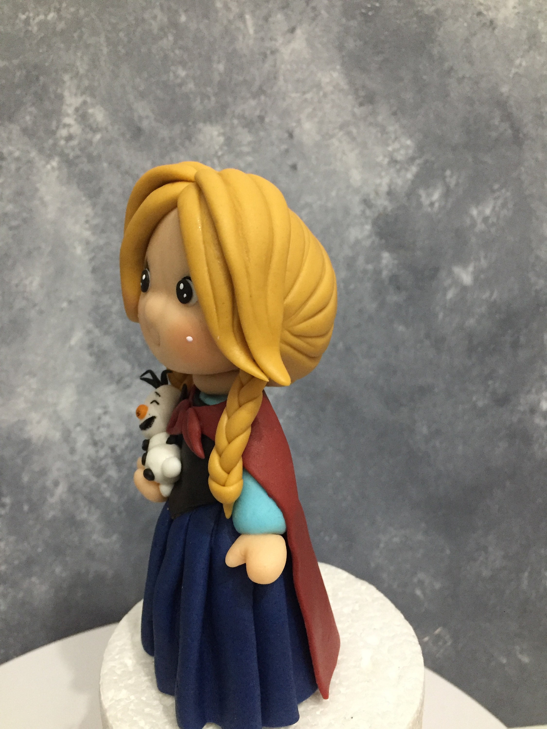 Anna Frozen Fondant Cake Topper /gifthappy Birthday/baby - Etsy