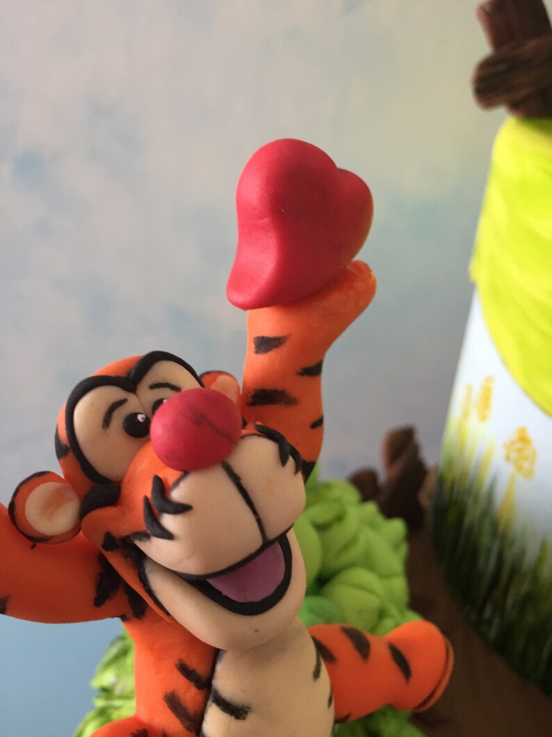 Fondant TIGGER Winnie the Pooh Topper/ Cake/ Disney Character /gift ...