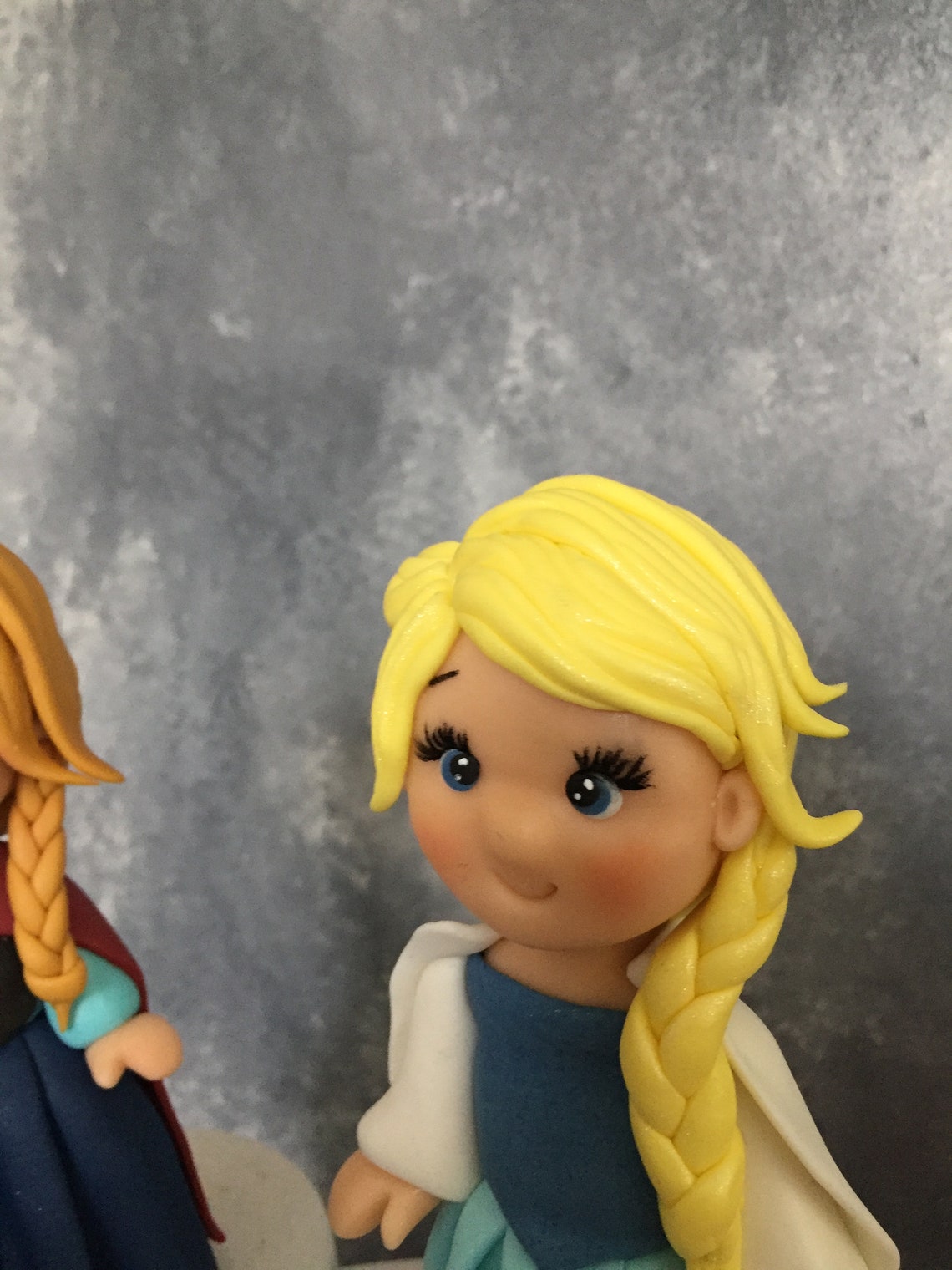 Anna & Elsa Frozen Fondant Cake Topper /gift,happy Birthday,/baby ...