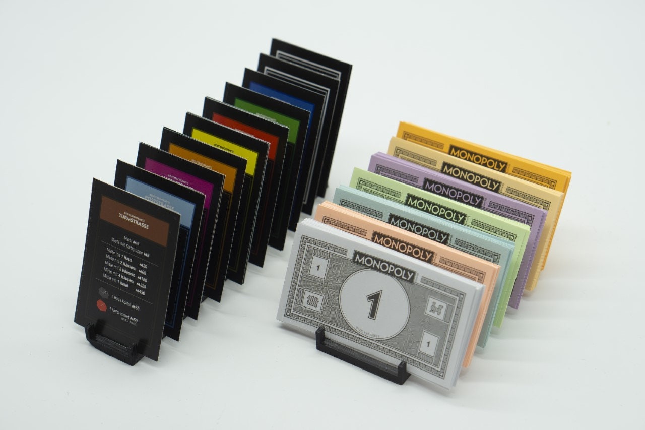 Card Stand Playing Card Stand Monopoly Replacement Stand - Etsy UK