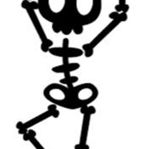 Dancing Skeleton Car Stickers / Skeleton / Skulls / Vinyl / Skeletons ...