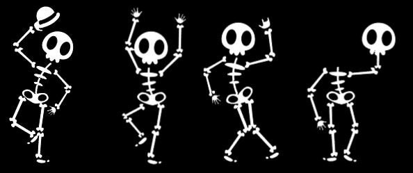 Dancing Skeletons Car Decal - Halloween Vinyl Sticker - Etsy Australia