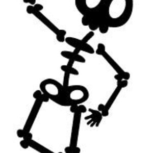 Dancing Skeleton Car Stickers / Skeleton / Skulls / Vinyl / Skeletons ...