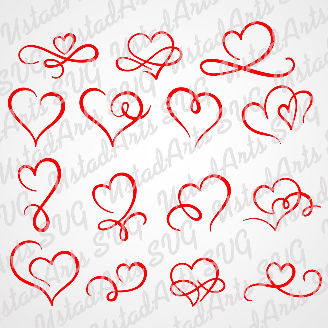 SVG, Heart, Heart Svg, Love, Valentines Day, Heart Set, - Etsy